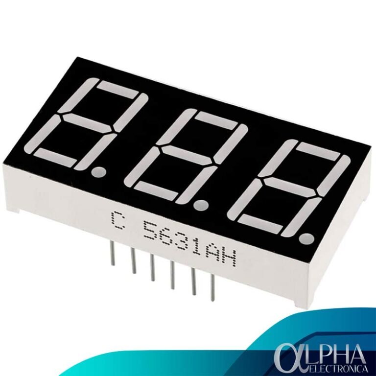 Display 7 Segmentos de 3 Dígitos Catodo Común | Electrónica Alpha Guatemala