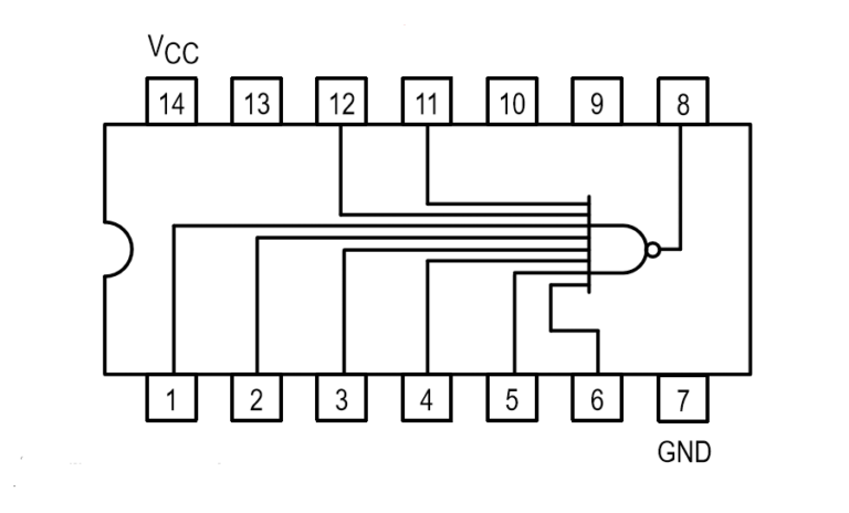 74LS30 - Compuerta NAND de 8 Entradas | Electrónica Alpha Guatemala