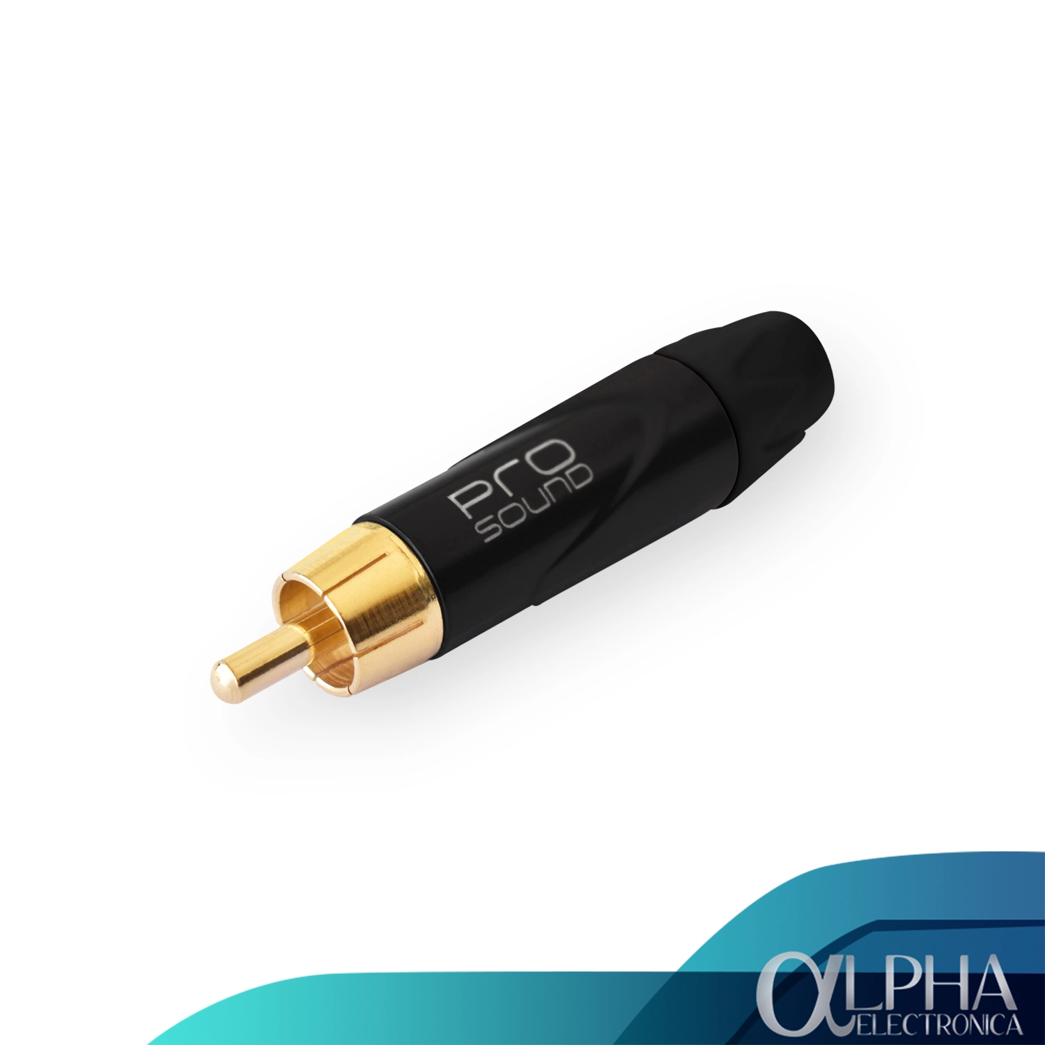 Plug RCA de Metal, Cola Negra - Prosound | Electrónica Alpha Guatemala