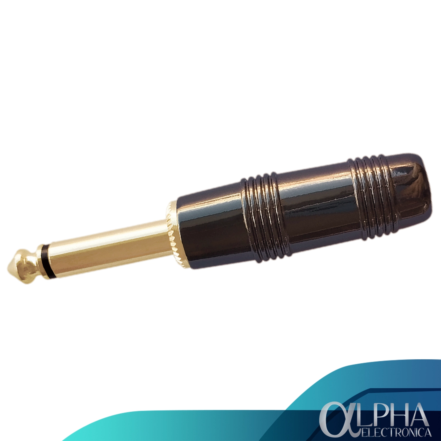 Plug 1/4" Mono Dorado - Prosound | Electrónica Alpha Guatemala