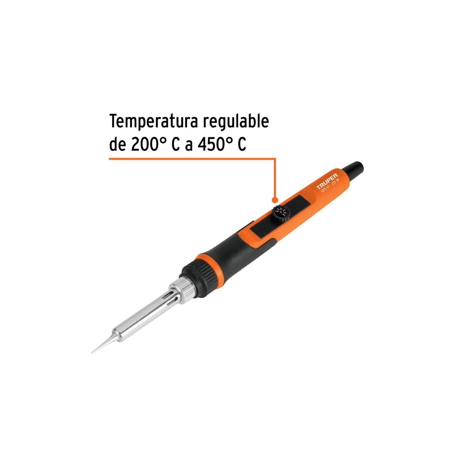 Cautín Profesional Regulable de 25W - Truper | Electrónica Alpha Guatemala