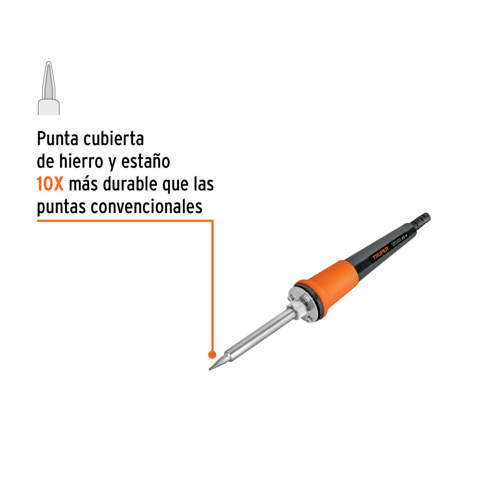 Cautín Profesional de 25W - Truper | Electrónica Alpha Guatemala